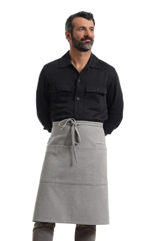 MEEMA Bistro Apron With Pockets - Charcoal
