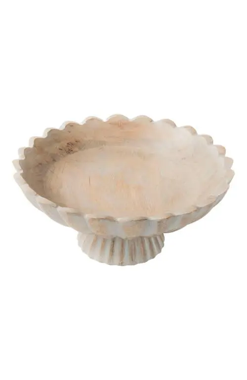 MELA ARTISANS Fluted Pedestal Bowlrustic