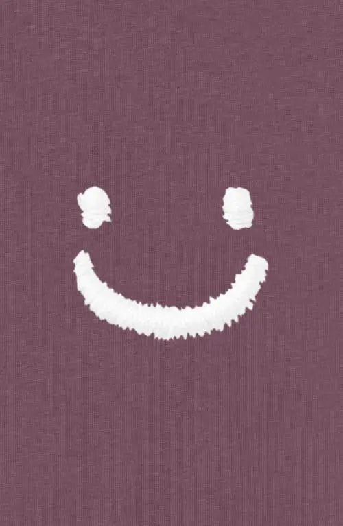 DALIX Lil Smile Midweight Garment Dye Tee - Plum