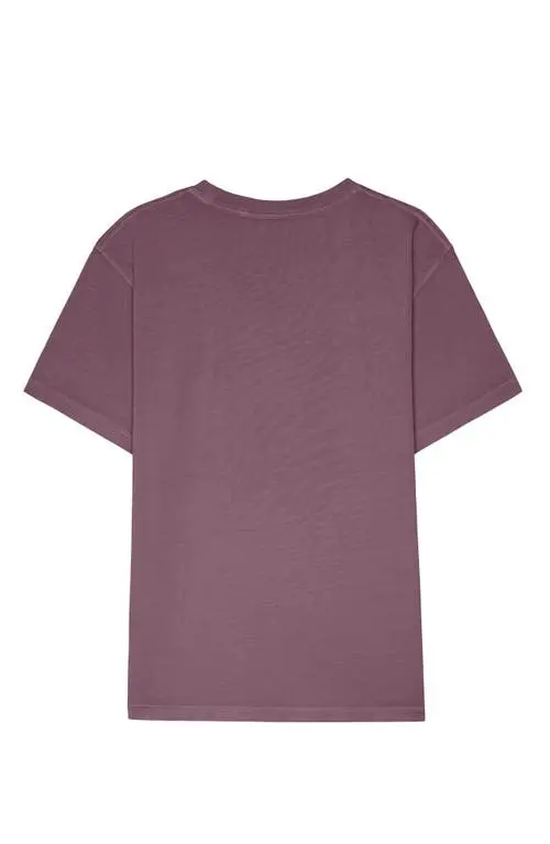 DALIX Lil Smile Midweight Garment Dye Tee - Plum