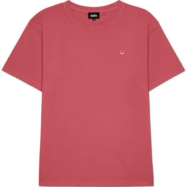 DALIX Lil Smile Midweight Garment Dye Tee - Shiraz