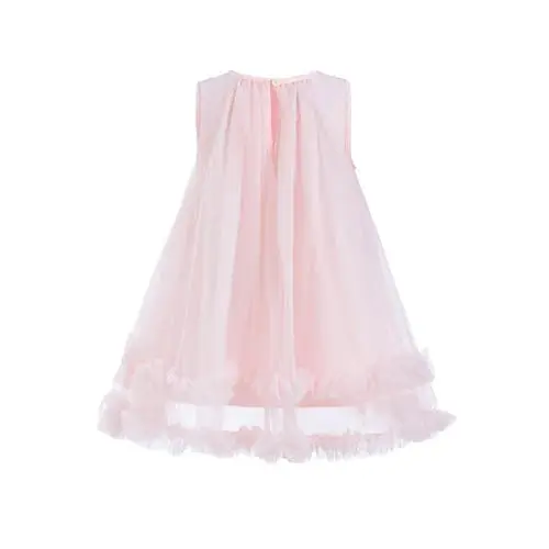 MIMI TUTU Sleeveless Star Ruffle Dress - Pink