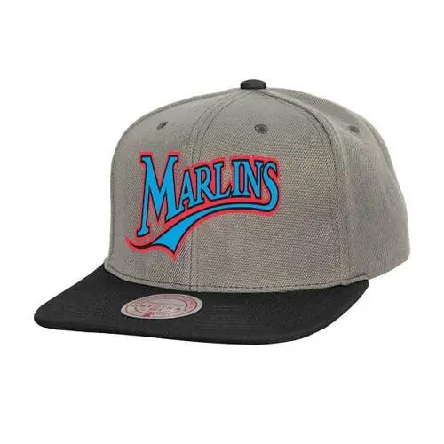 Mitchell & Ness Florida Marlins Cooperstown Collection Basic Flip Snapback Hat