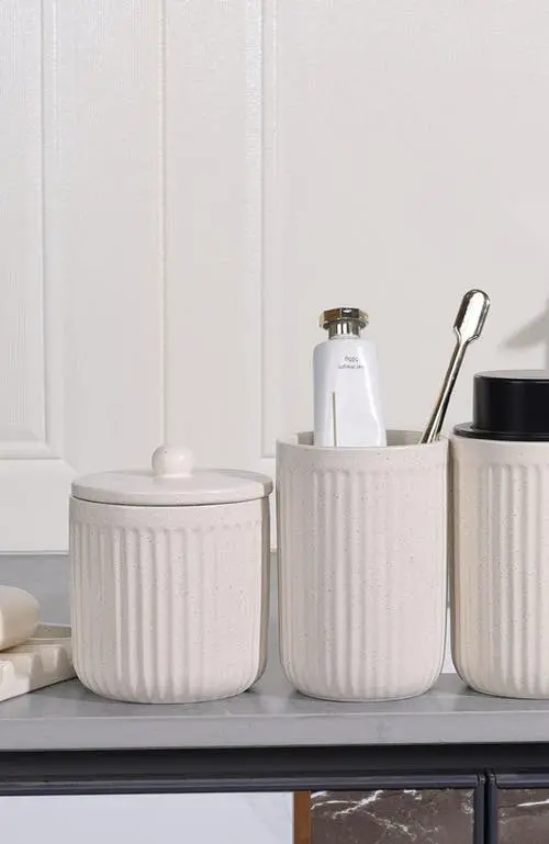 BOSILUNLIFE Pockmark Foaming Bathroom Set Recycled Eco-clay