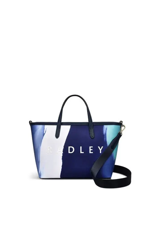 RADLEY Southwell Gardens Stripe Open Top Satchel Bag - Ink