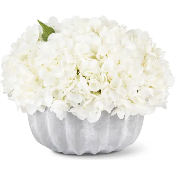 COCOBELLA Mareen Realtouch Hydrangea Arrangement - Snow