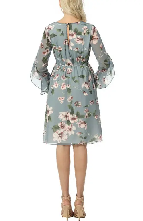 KIMI + KAI Salena Maternity Floral Print Dress