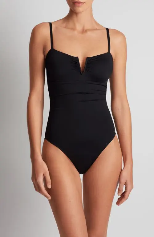Ralph Lauren Underwire One-piece Swimsuit - Black
