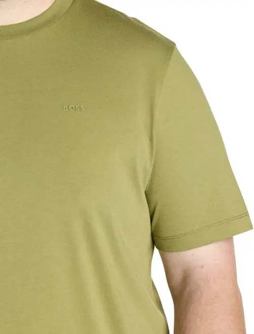 BOSS Big & Tall Thompson 01 Graphic Tee - Medium Green