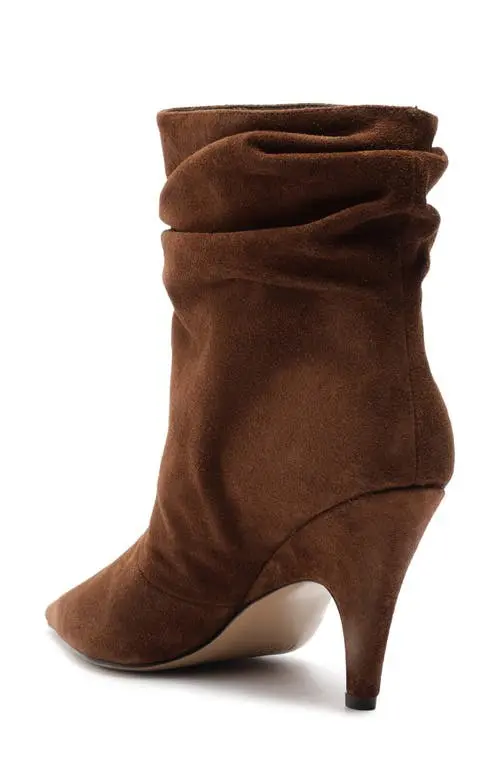 ALEXANDRE BIRMAN Tati Pointed Toe Slouch Bootie - Rich Brown