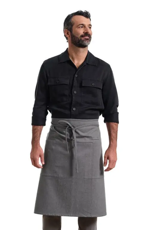 MEEMA Bistro Apron With Pockets - Charcoal