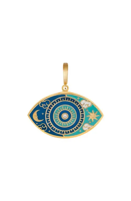 KARMA AND LUCK Universal Consciousness Evil Eye Charm Necklace
