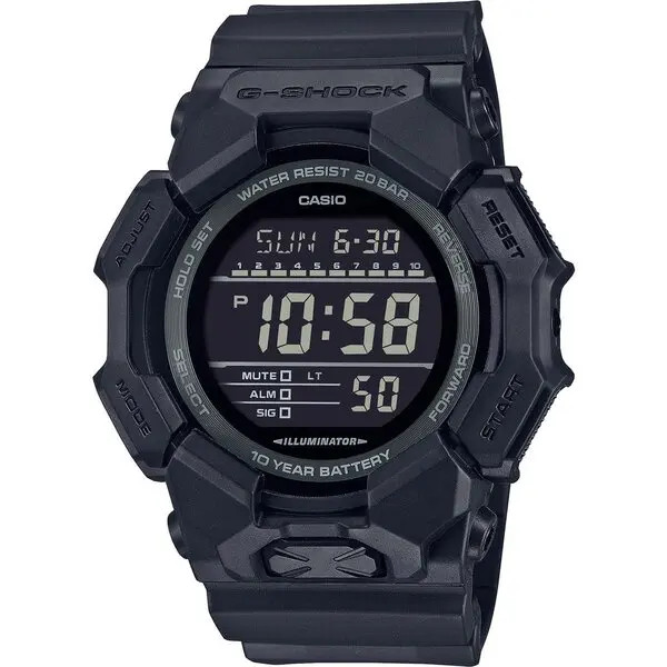 G-Shock Digital Resin Strap Watch - Black