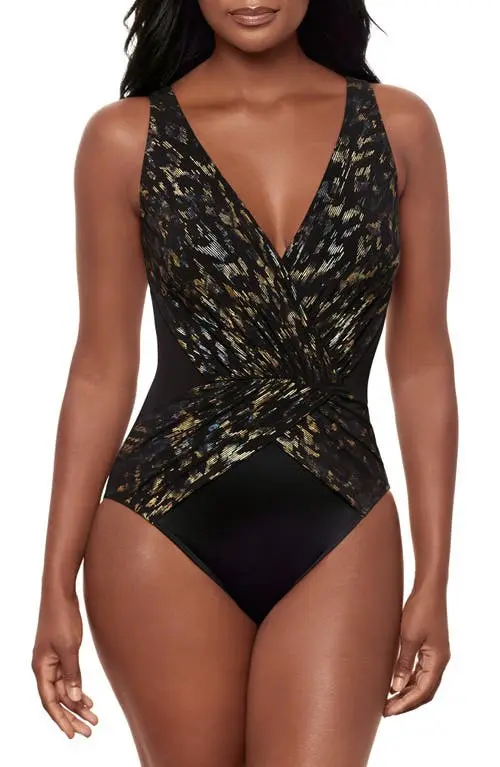 MIRACLESUIT® Sparkle Plenty Ibiza One-piece Swimsuit - Black Multi