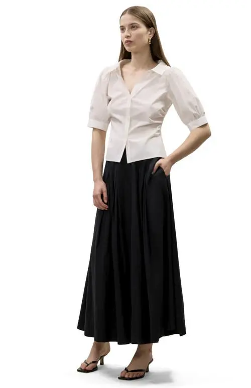 Rebecca Taylor Isla Poplin Shirt - Milk