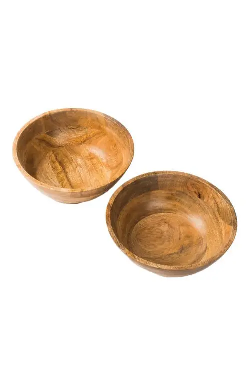 MELA ARTISANS Verdan Mangowood Bowl Set - Brown