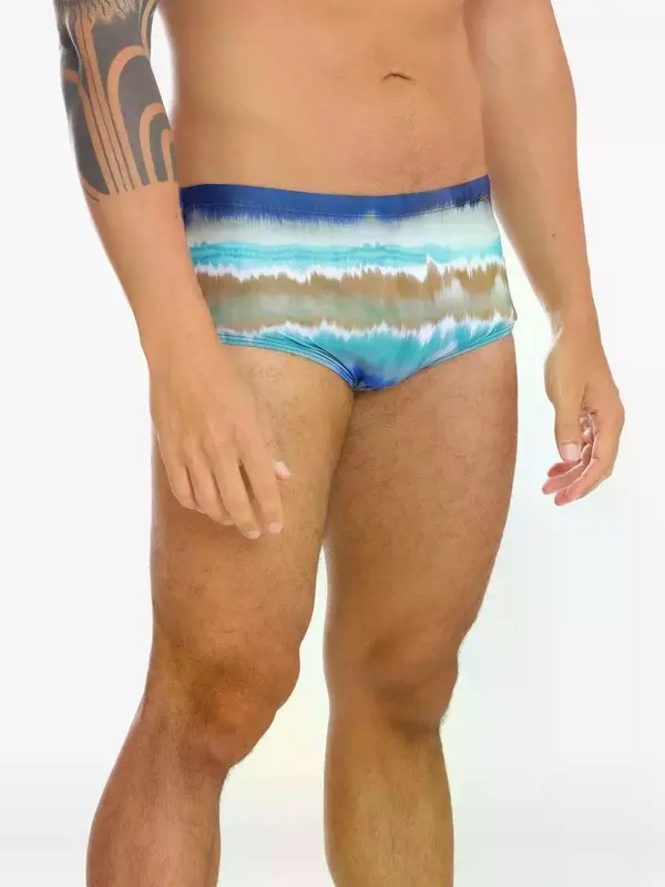 AMIR SLAMA Tie-dye Swim Trunks