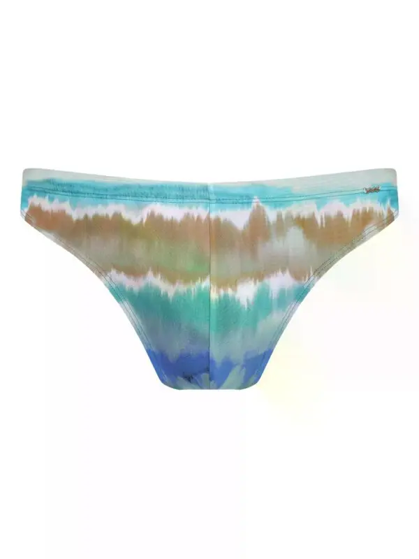 AMIR SLAMA Tie-dye Swim Trunks - Blue