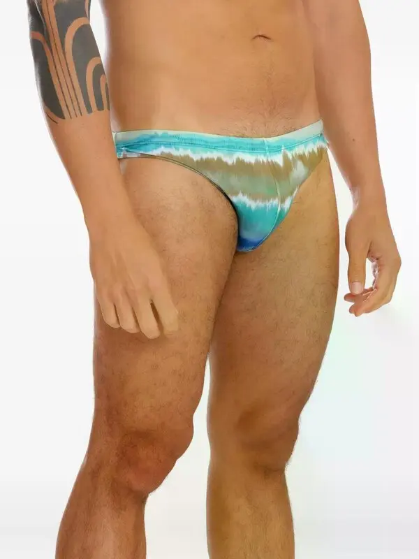 AMIR SLAMA Tie-dye Swim Trunks