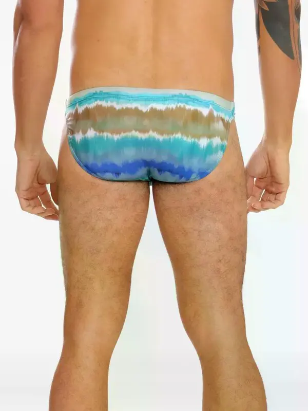 AMIR SLAMA Tie-dye Swim Trunks
