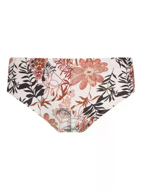 AMIR SLAMA Floral-print Swim Trunks - White