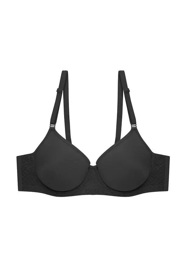 Natori Harmony Smooth Back Spacer Underwire Bra - Black