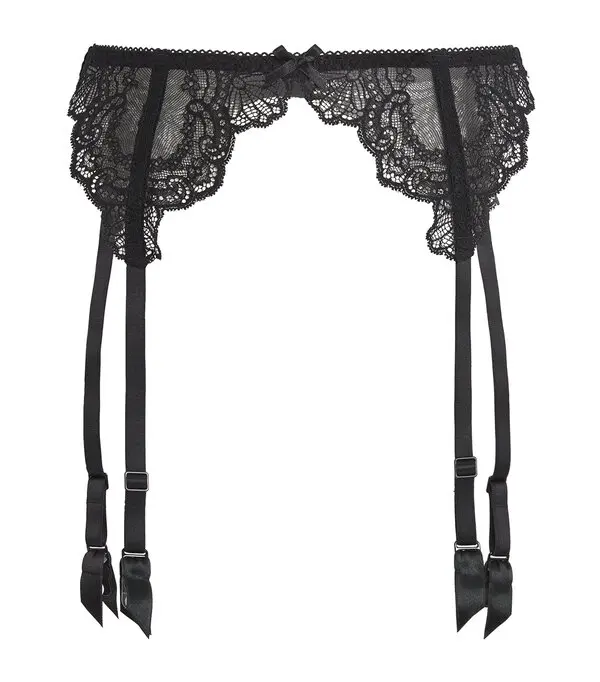 AUBADE Lace Danse Des Sens Suspender Belt - Black