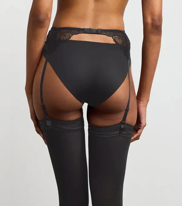 AUBADE Lace Danse Des Sens Suspender Belt - Black