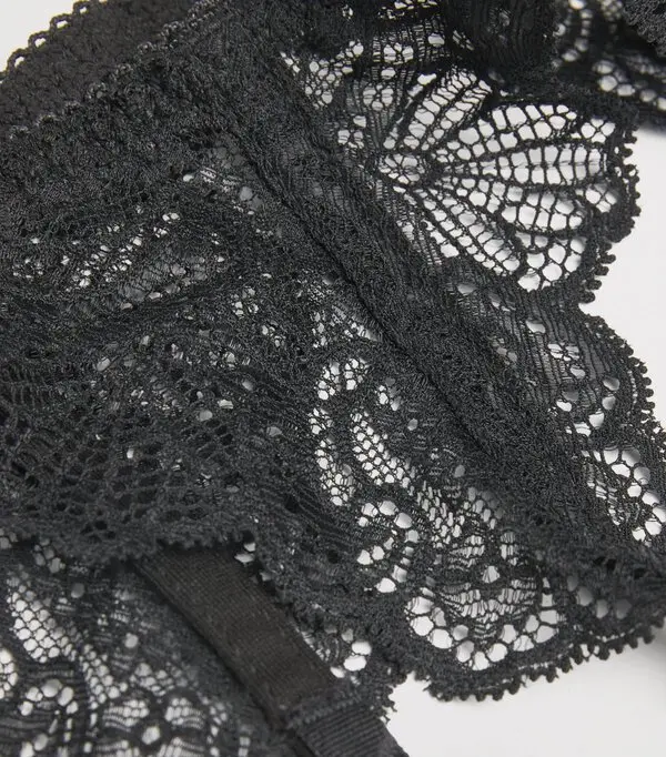 AUBADE Lace Danse Des Sens Suspender Belt - Black