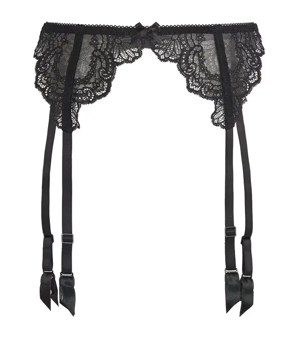AUBADE Lace Danse Des Sens Suspender Belt - Black