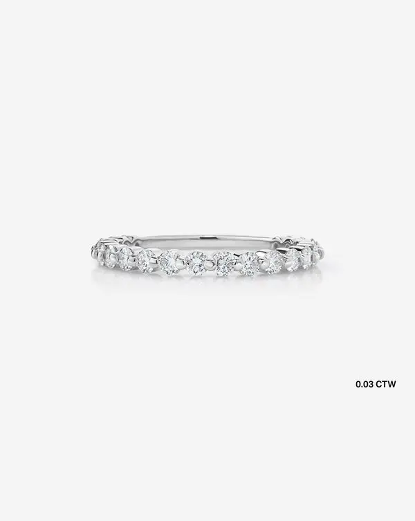 Ring Concierge Single Prong Lab Diamond Band - Platinum