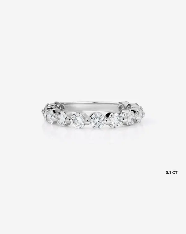 Ring Concierge Single Prong Lab Diamond Band - Platinum