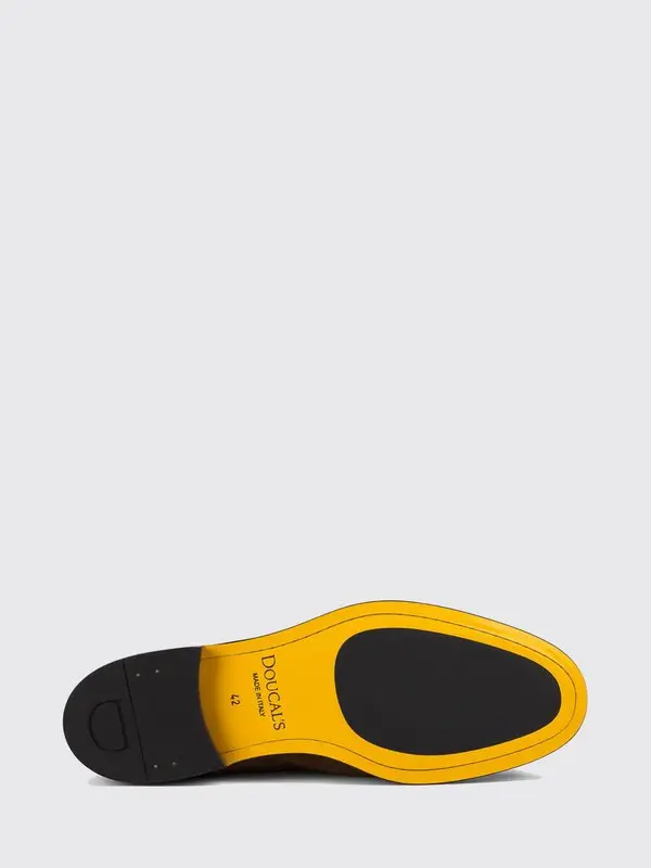 DOUCAL'S Suede Loafers With Tassels - Brown