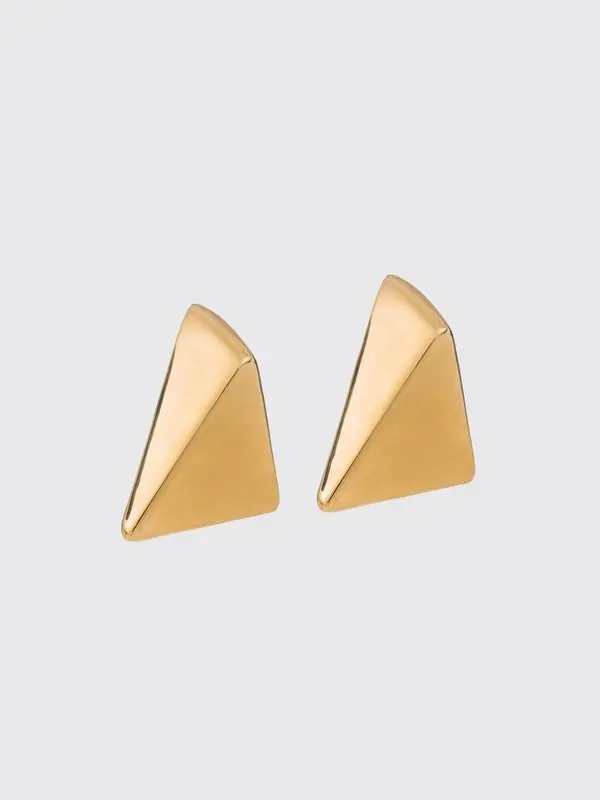 Federica Tosi 18ct -plated Bronze Triangular Pendant Earrings - Yellow