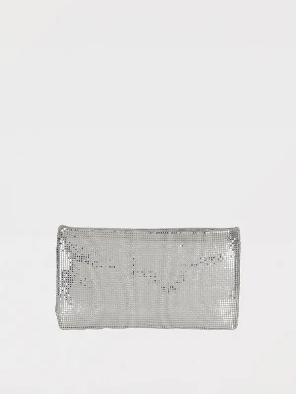 Rabanne Metal Mesh Clutch - Silver