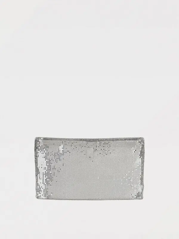 Rabanne Metal Mesh Clutch - Silver