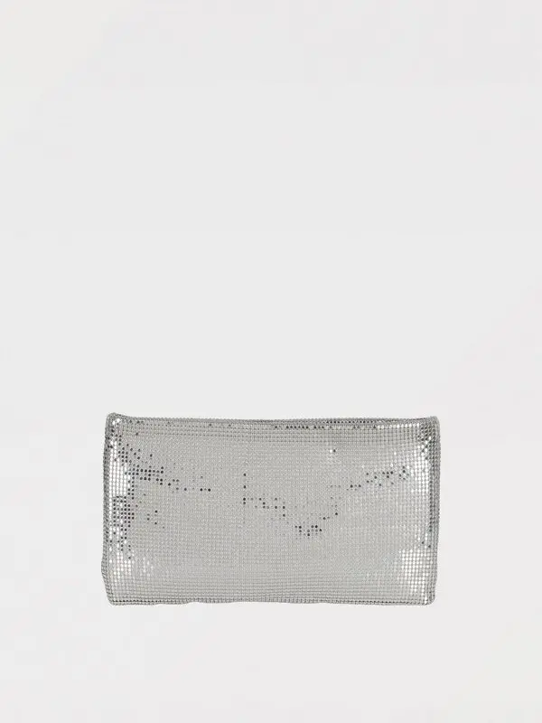 Rabanne Metal Mesh Clutch - Silver