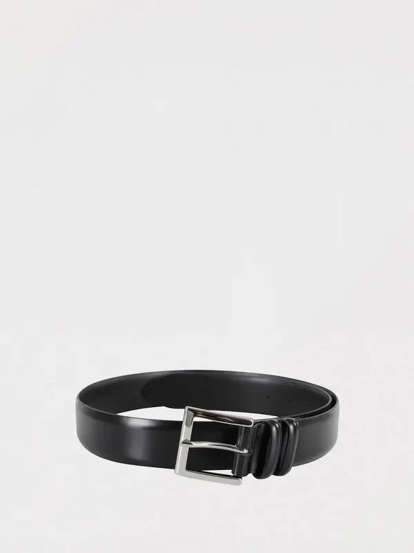 ORTIGNI Leather Belt - Black