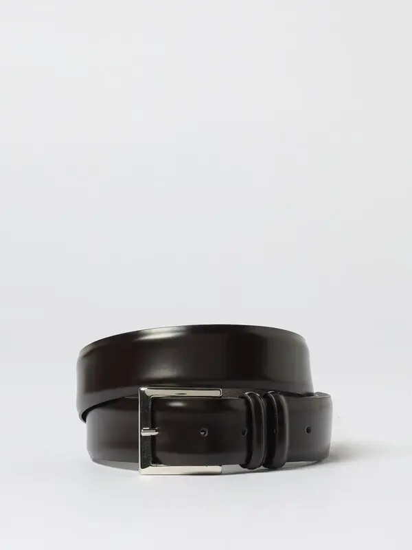 ORTIGNI Leather Belt - Brown