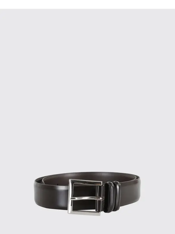 Orciani Brushed Leather Belt - Brown