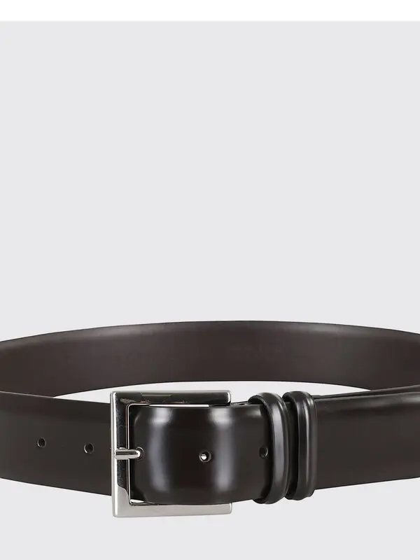 Orciani Brushed Leather Belt - Brown