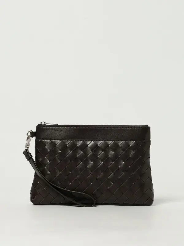 Bottega Veneta Woven Leather Pouch - Black