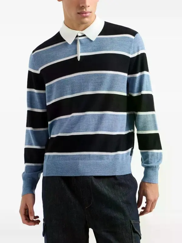 Armani Exchange Striped Polo Shirt