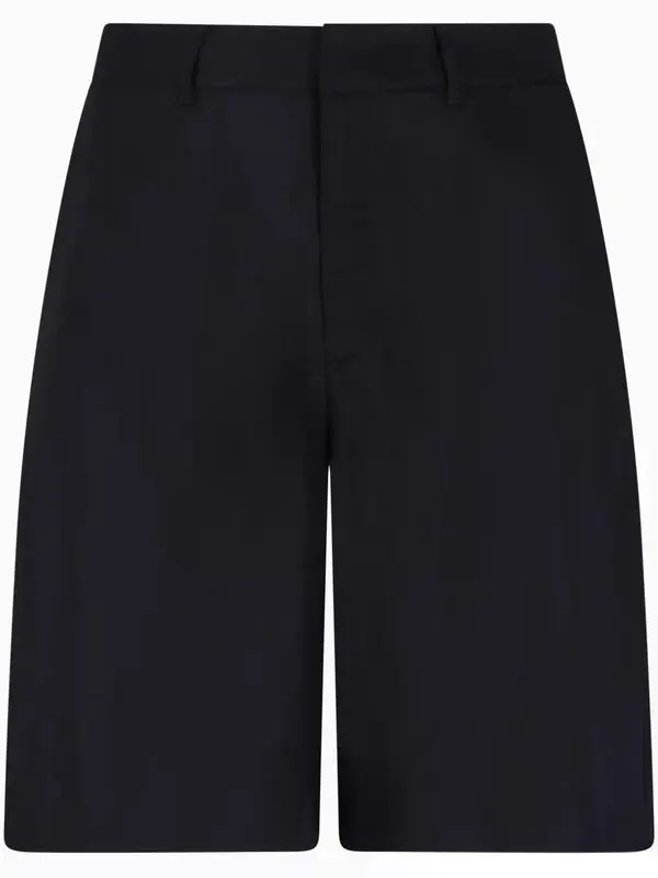 Armani Exchange Logo-plaque Shorts - Black