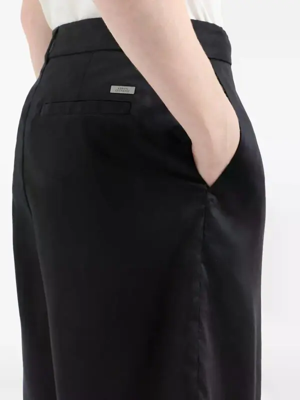 Armani Exchange Logo-plaque Shorts - Black
