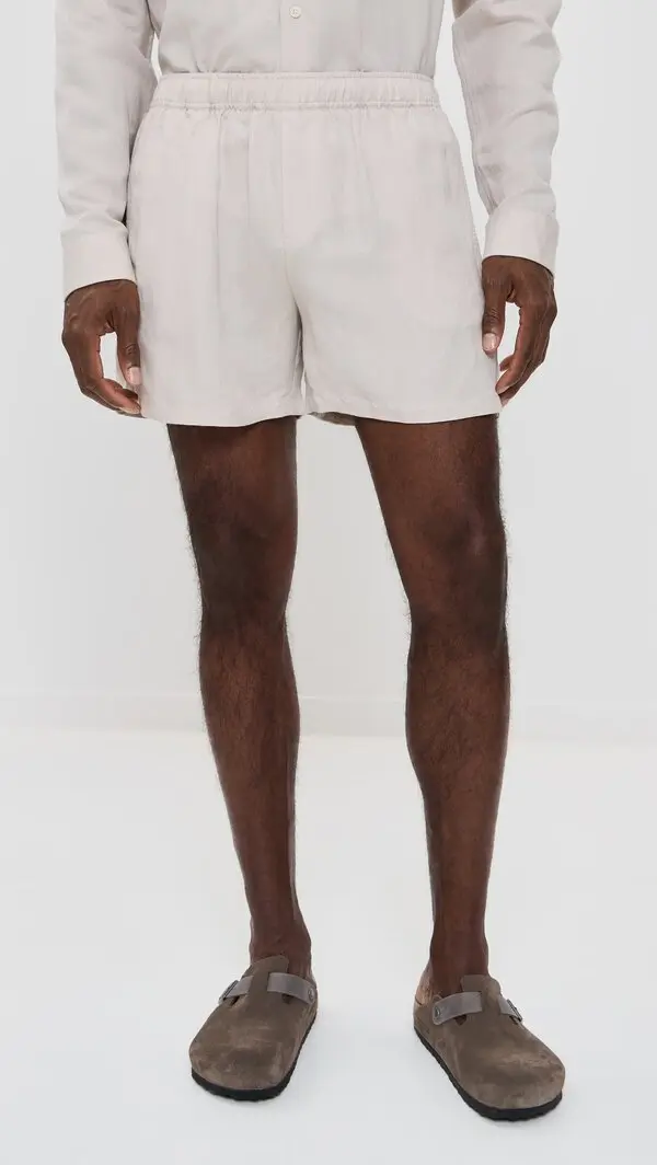 AUTO-REPLY Linen Blend Shorts