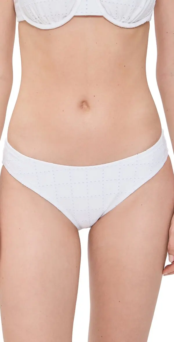 Solid & Striped The Eva Bikini Bottom - Optic White