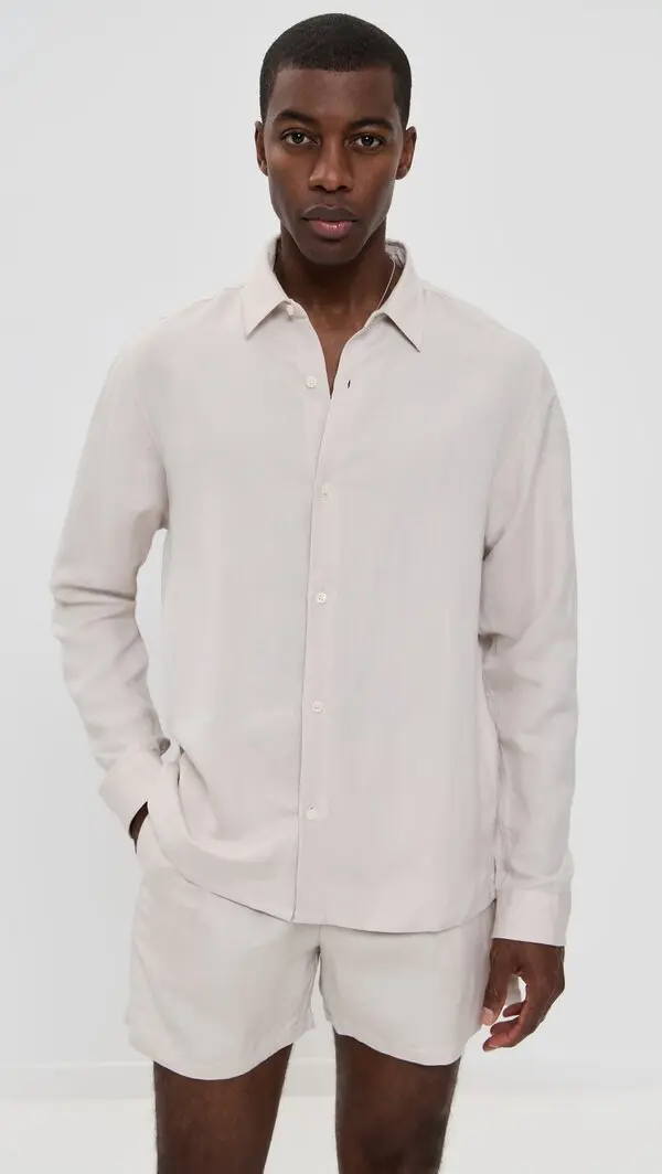 AUTO-REPLY Andrew Linen Shirt - Sand