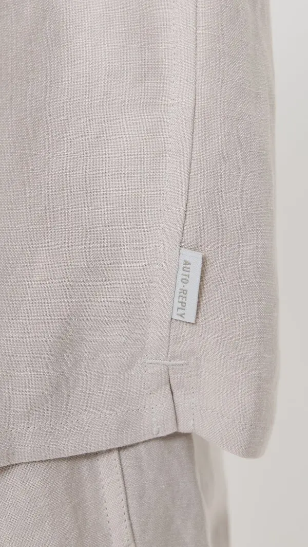 AUTO-REPLY Andrew Linen Shirt - Sand