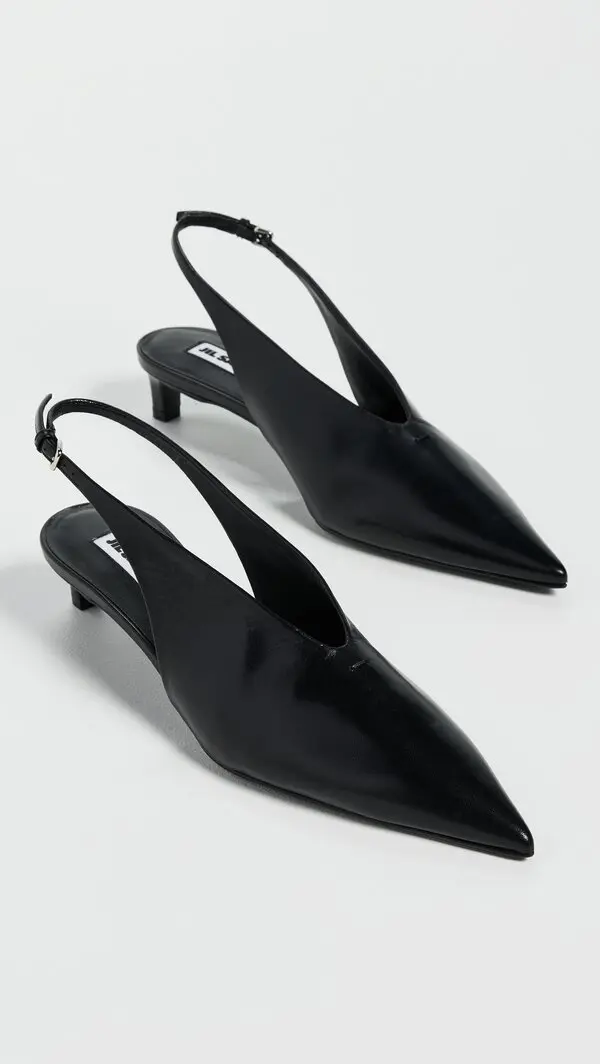 JIL SANDER - Slingback Kitten Heel Pumps